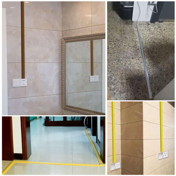 Pvc ground wire trough surface-mounted curved self-adhesive | An meisen ...