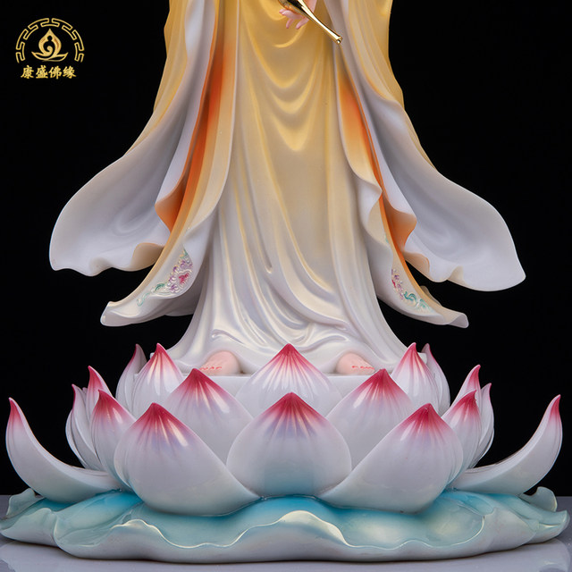 Han Baiyu Miao Shan Guanyin Niangniang Buddha statue worships the ...