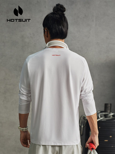 Hotsuit rear show long-sleeved T-shirt men's 2025 spring new hygroscopic breathable stretch ...