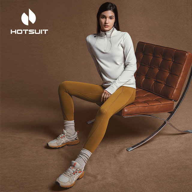 hotsuit back show long-sleeved t-shirt women's 2024 winter plaid velvet thin velvet stand-up ...