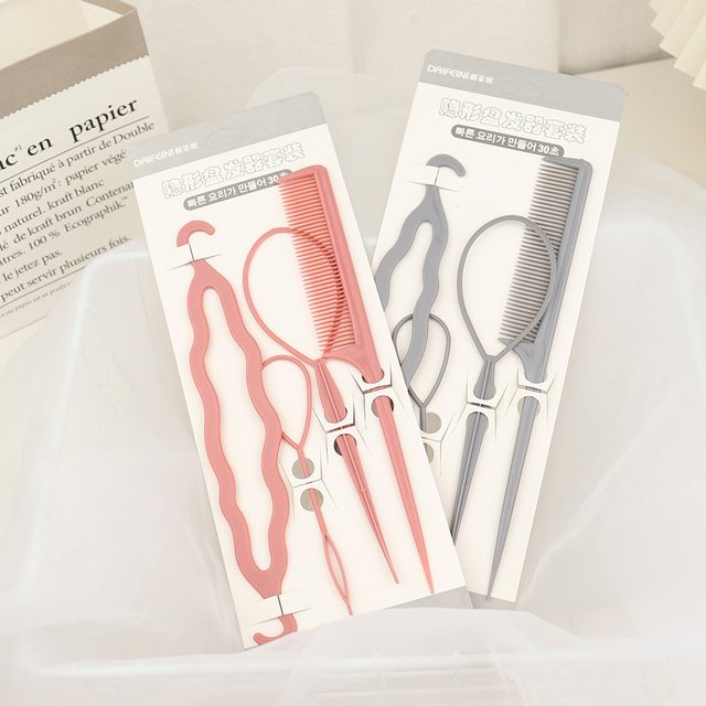 Children's hair tie-up hair wearer pull out set tied comb hair ball ...
