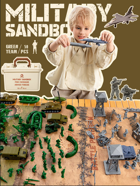 Mobee Fire Crossing the Army Gift Box Model Set Military Sandart ...