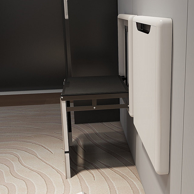 Folding shoe-changing stool wall-mounted wall-mounted home entrance ...