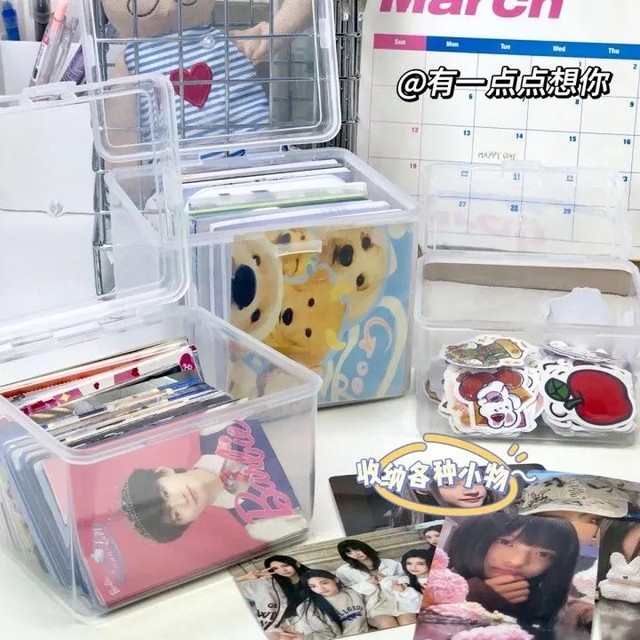 Storage box desktop ins style note mini small organizing box large ...