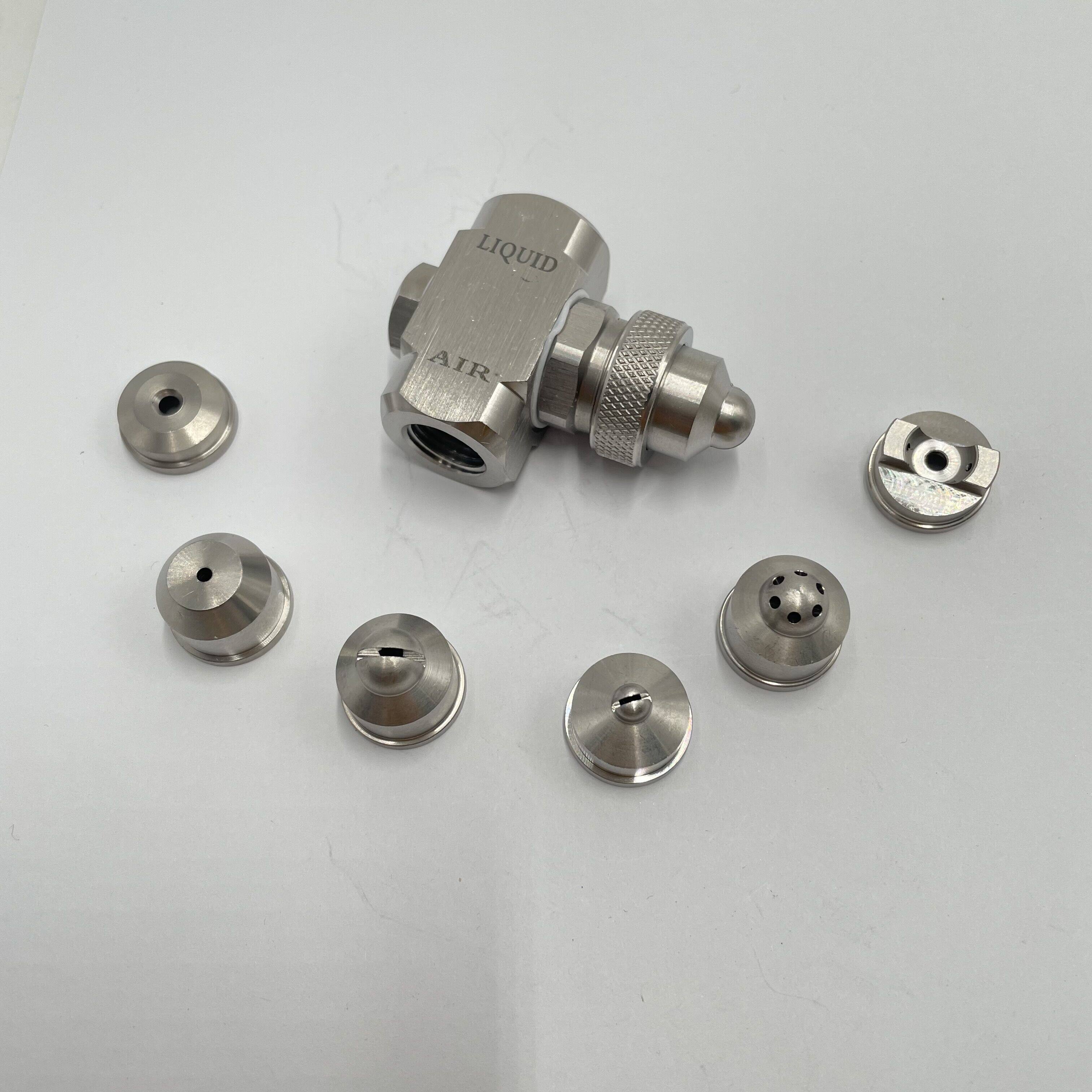 Stainless Steel Air Atomizing Nozzle for Precise Air-Water Mixing