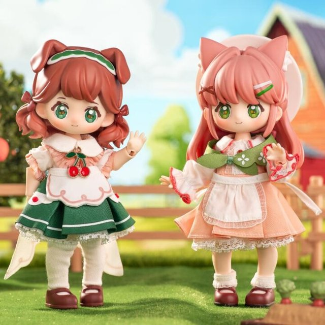 Genuine Nini cub 12 points BJD blind box Dream Town series movable doll ...