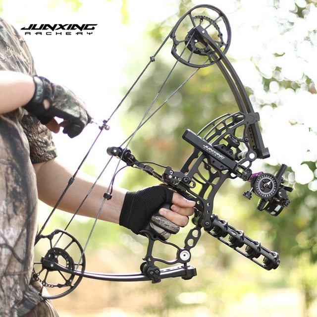 New villain dual-purpose steel ball bow outdoor compound bow archery ...