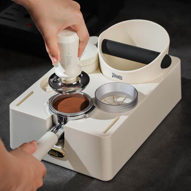 Coffee press base powder distributor set three-piece Italian-style slag ...