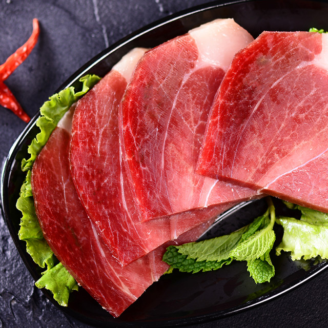 Fermented fragrant ham 2Jin [Jin equals 0.5kg] meat Mid-Autumn Festival ...