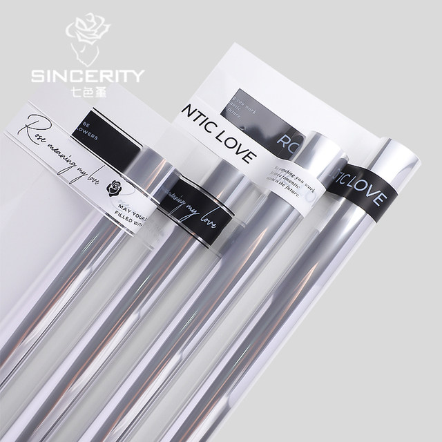 OPP English curl film dustproof glass paper rolls of flower bouquet ...