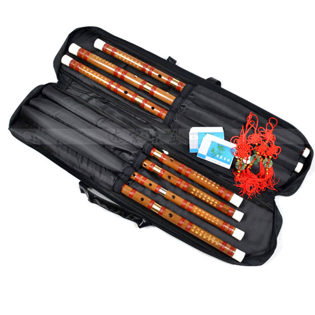 Shanye Jiangnan seven-pack 7-tone bamboo flute, bitter bamboo two ...