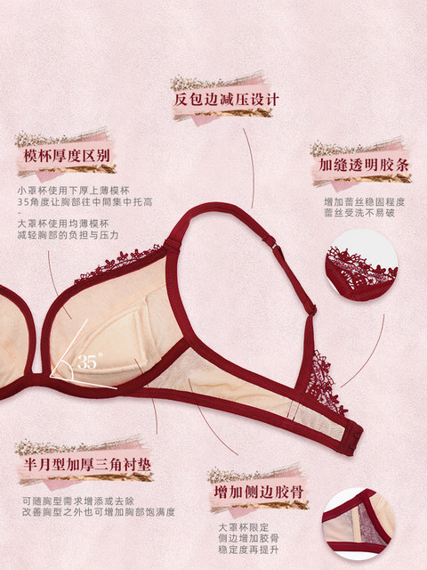 Qmomo Adjustable Bra for Small Busts, Push-Up Bra, Anti-Sagging ...