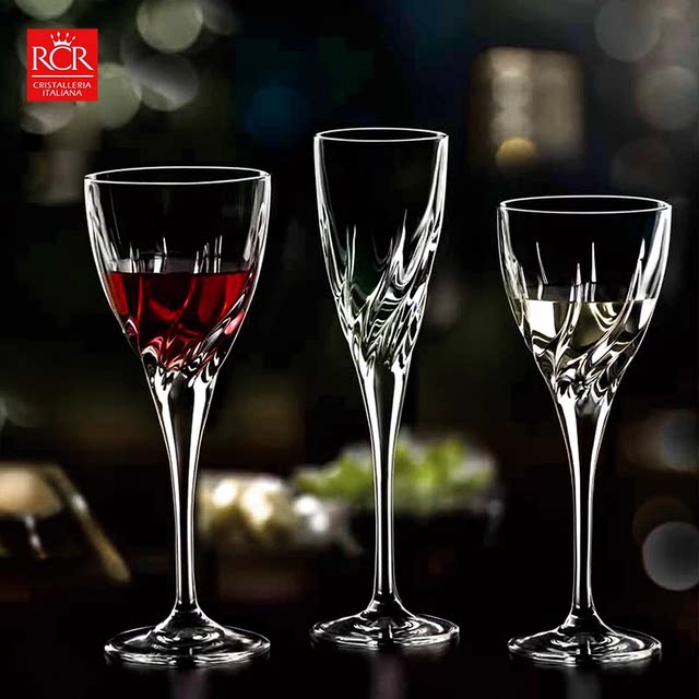Italian RCR imported crystal glass color poetry tall wine red wine wine ...