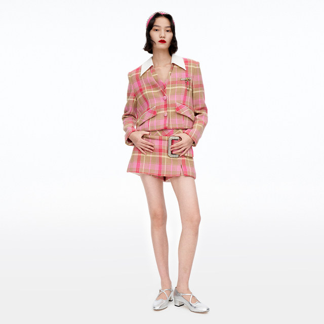 Lefame/Rubym new contrasting color lead love brooch coffin two -piece ...