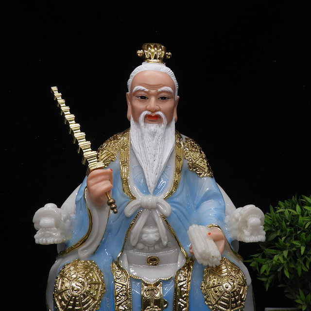 Han Baiyu Popular Statue Jiang Ziya Road is like a blue dress Jiang Tai ...