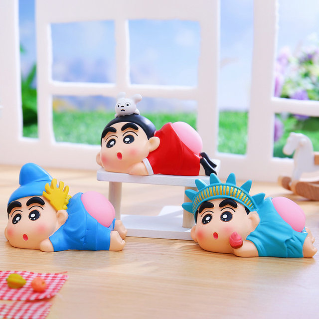 Crayon Shin-chan Blind Box 2024 New Girl Cute Shin-chan Butt Lamp Doll ...