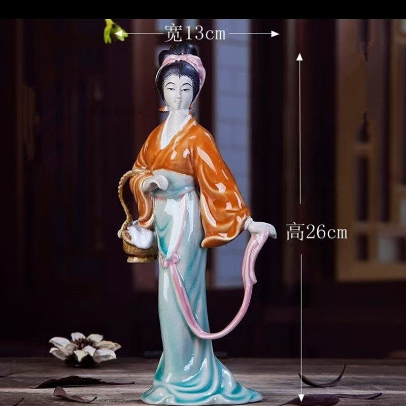 Ceramic Seven Fairies Statues at home for worshipping Bao’s aunt, Seven ...