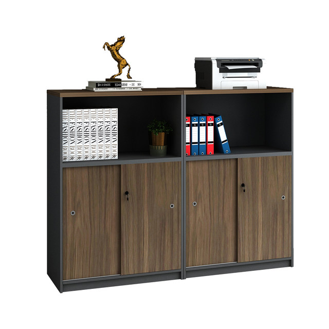Office low cabinet sliding door file cabinet storage cabinet partition ...