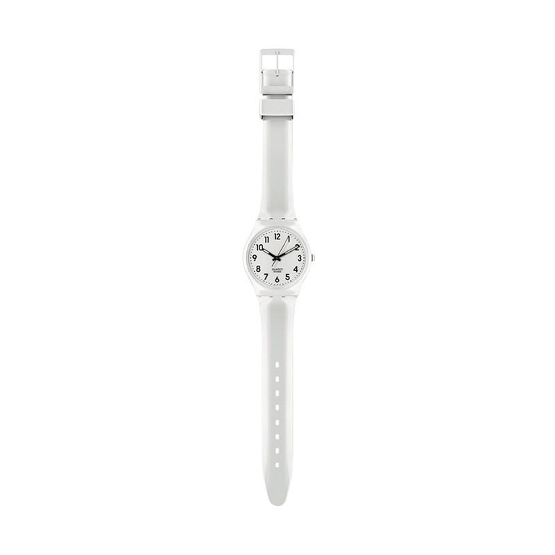 Swatch Swiss Watch - Simple White Quartz Men's and Women's Watch GW1510