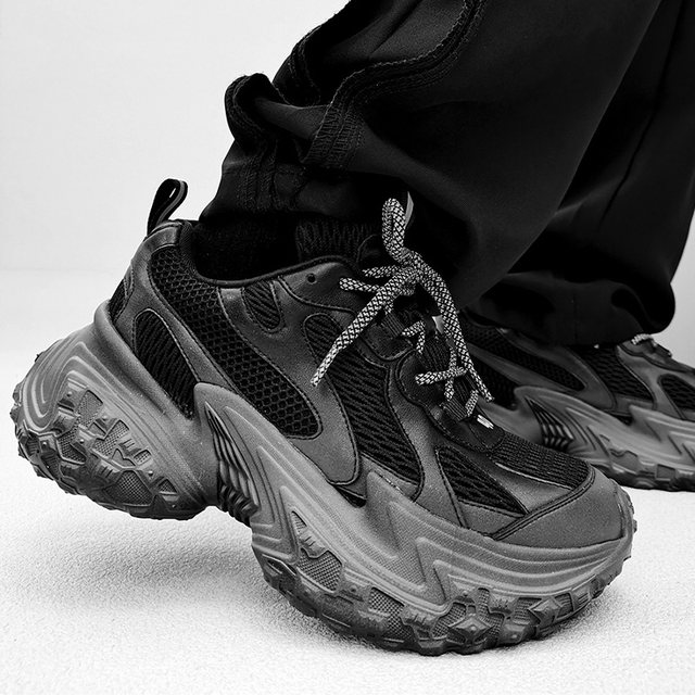 Paris white durian tire shoes for men ins niche street thick sole ...