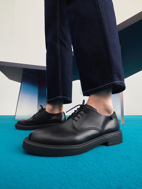 Camper Men's Shoes Dean Retro Casual British Style Lace Up Leather ...