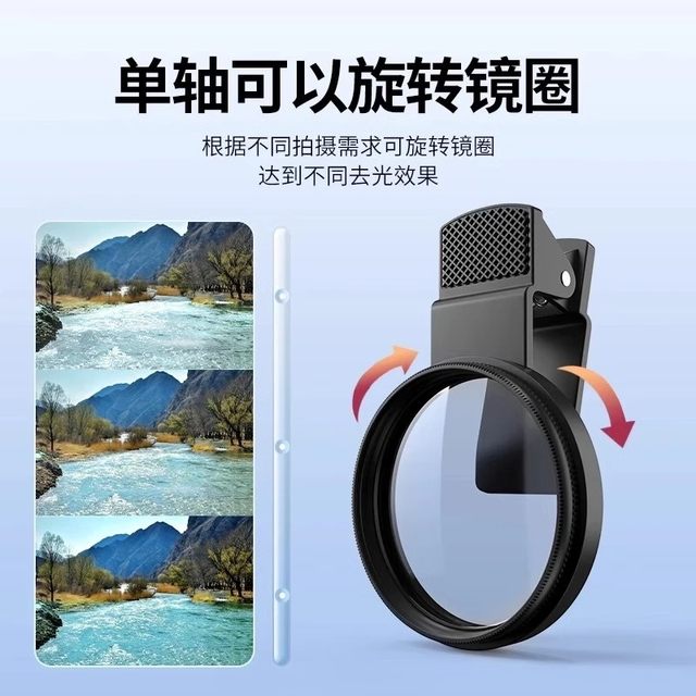 Mobile phone photography polarizer filter lens with clip CPL polarizer ...