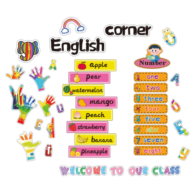 English classroom layout decoration organization environmental creation ...