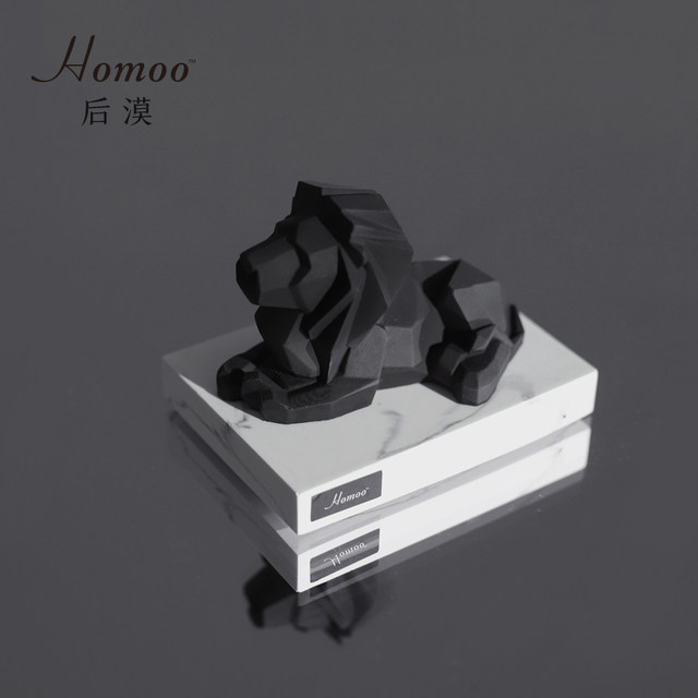 Homoo design simple geometric lion car, aromatherapy light luxury car ...