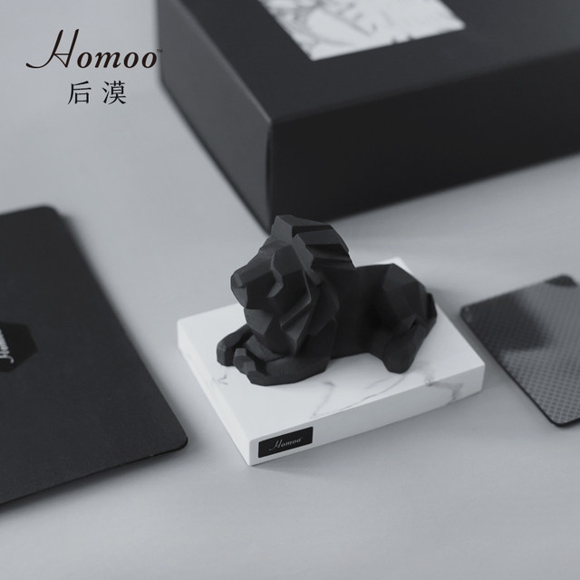 Homoo design simple geometric lion car, aromatherapy light luxury car ...