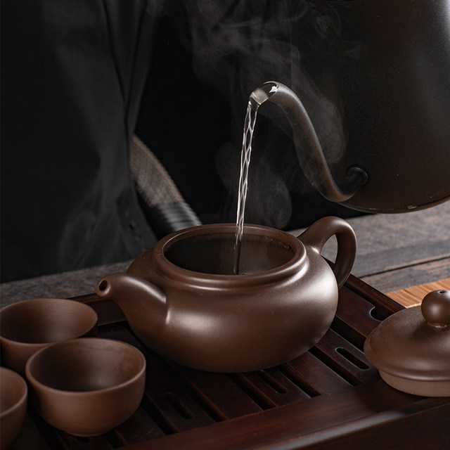 Zisha teapot purple sand large capacity large purple sand pot home kung ...