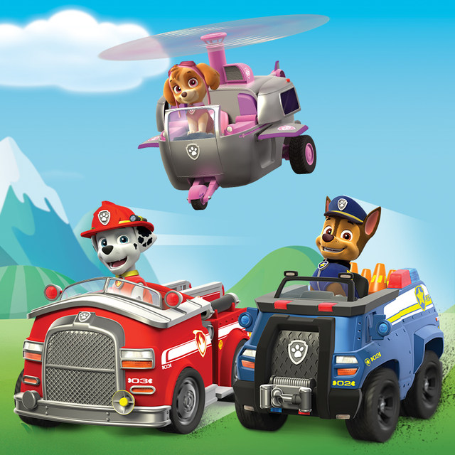 Wangwang team's successful toy car Wangwang team toy full set dog patrol car Wangwang team New ...