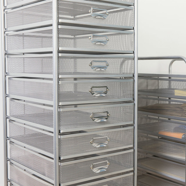 Iron A4 multi-layer file rack A3 drawer trolley office storage ...