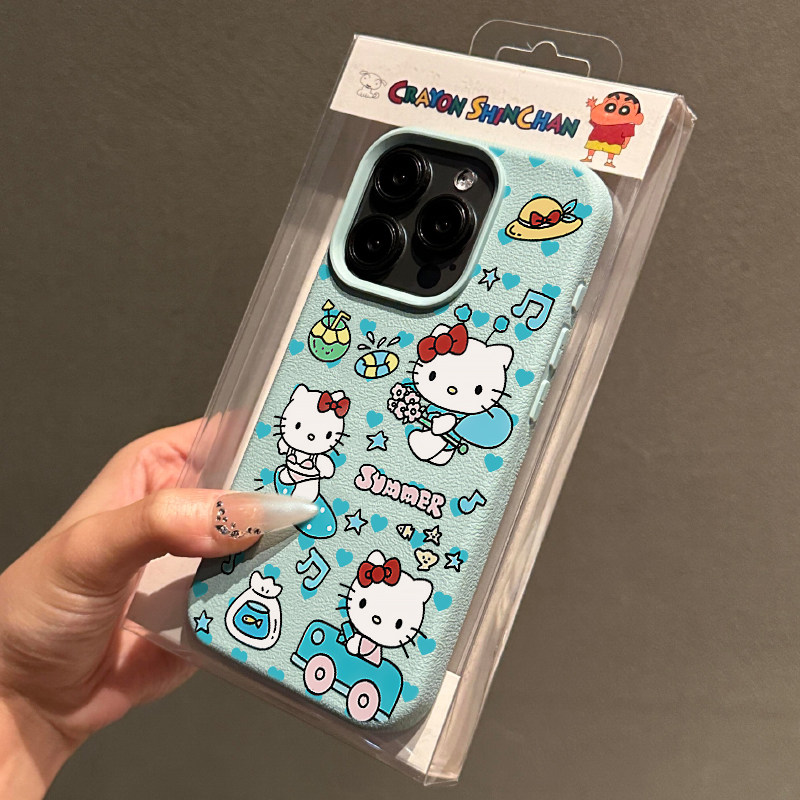Mint green Hello Kitty suitable for Apple 15 promax mobile phone case ...