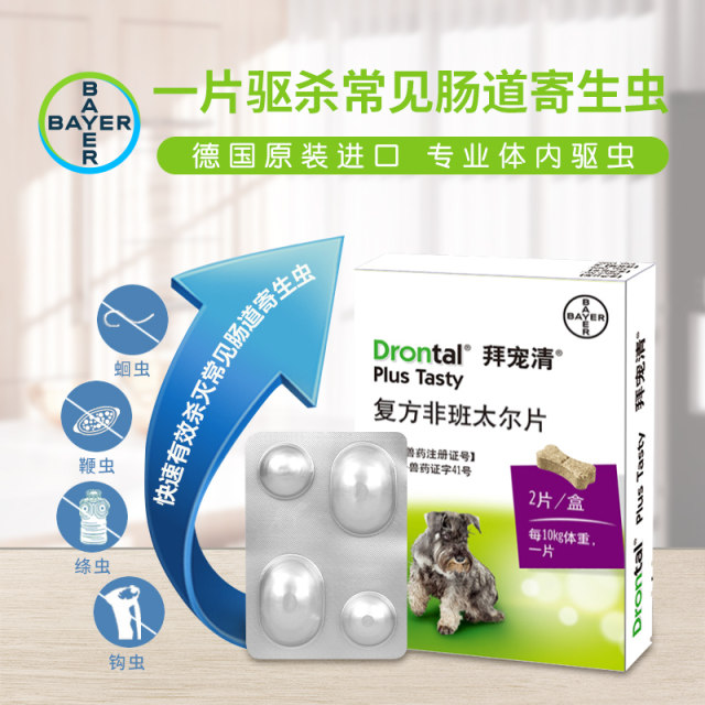 Bayer dog worship pet clear in vivo and in vitro dog deworming medicine ...