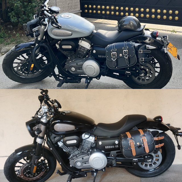 Retro motorcycle Qianjiang Benda gray stone Chinchilla 300 universal ...