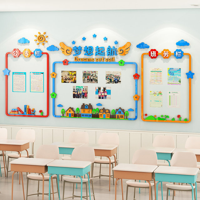 Classroom Cultural Wall Construction Decoration Classroom Layout ...