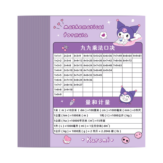 Multiplication table recitation artifact Kurome's nine-nine ...