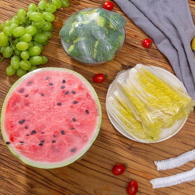 Plastic wrap household food grade disposable elastic mouth refrigerator ...