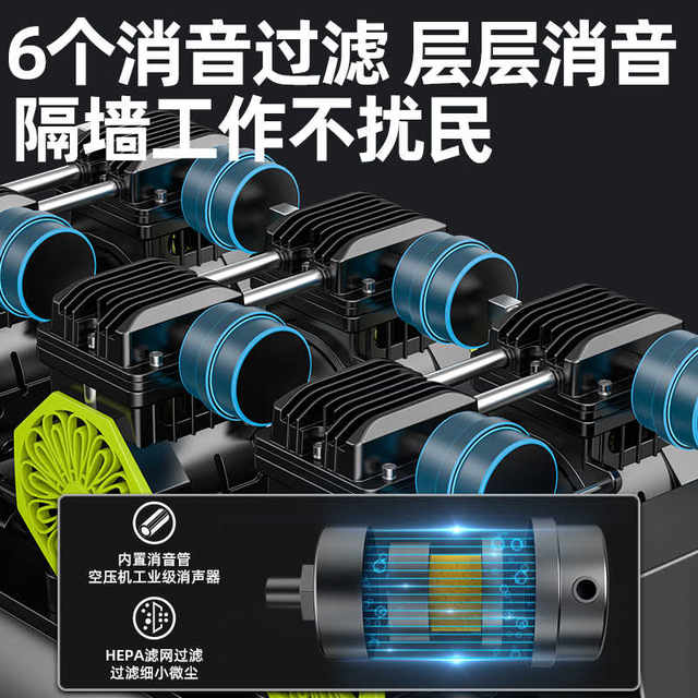 German Shibaura air compressor silent air pump industrial grade air ...