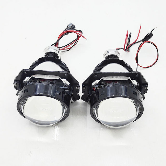 Auto headlights 3 -inch LED dual -light lens distant and near light ...