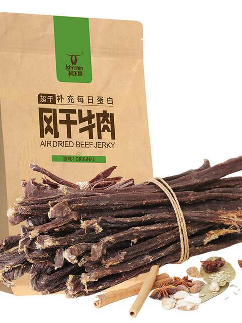 Horqin ultra-dry hand-shred air-dried beef jerky 300g original ...