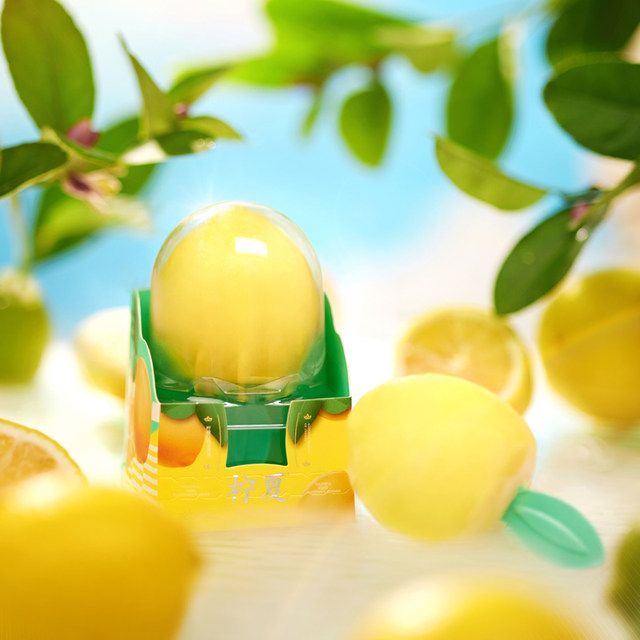 Hongqi Taoji series ice cream, lemon summer crispy lemon flavor cute ...