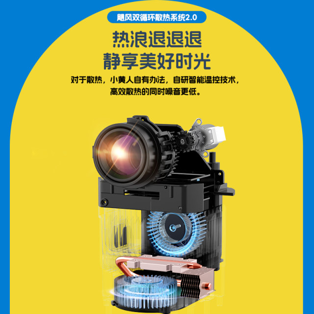 Big-eyed orange minion projector HD home smart portable projector ...