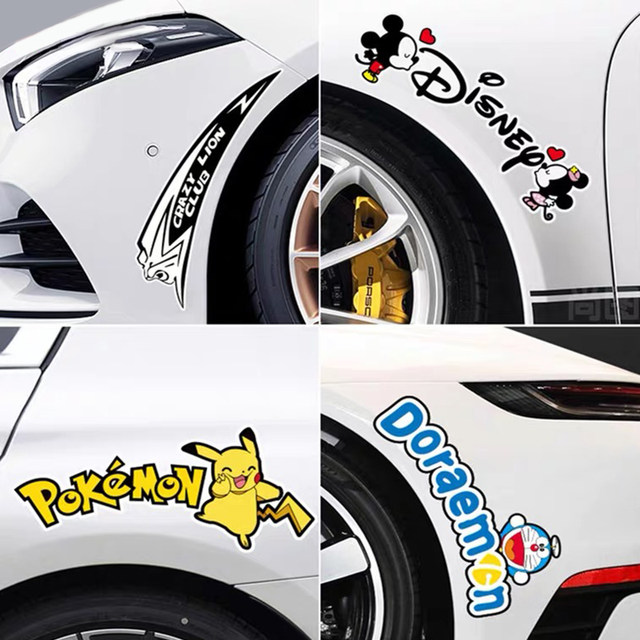 Car stickers wheel eyebrow cartoon personality scratch blocking ...