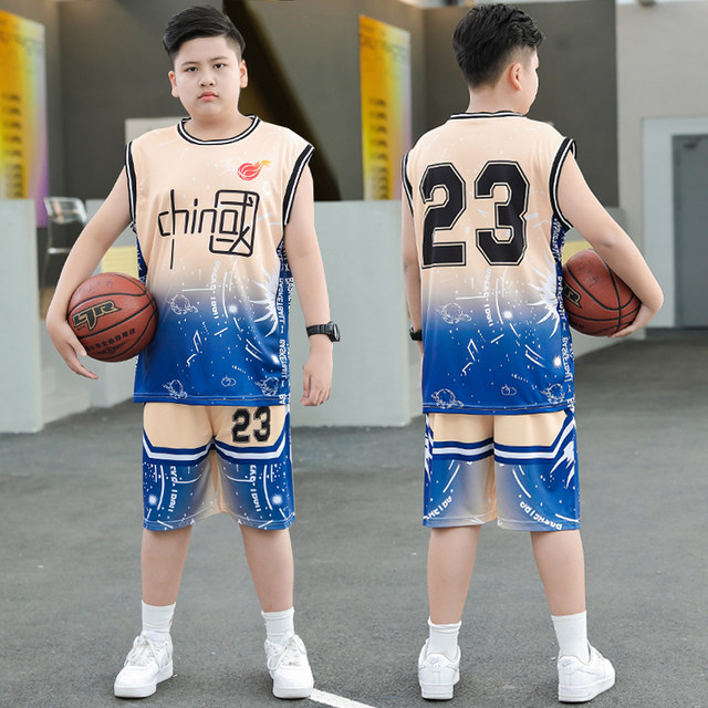 Fat boy's football uniform suit plus fat for medium and large children ...