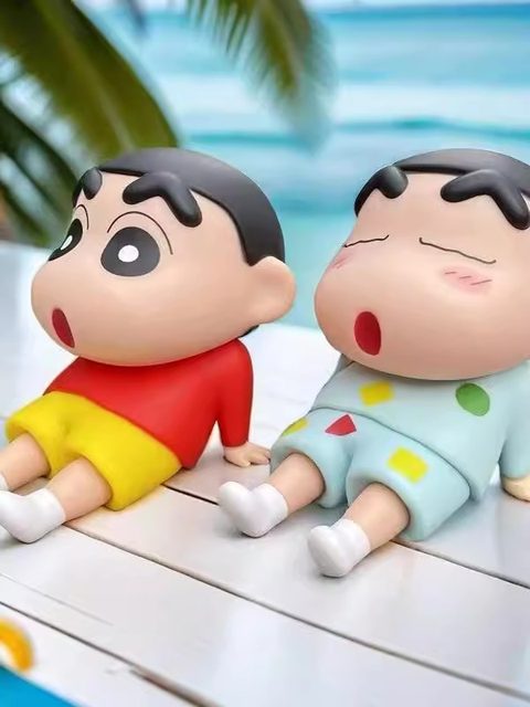Crayon Shin-chan mobile phone holder, lazy mobile phone holder, cute ...