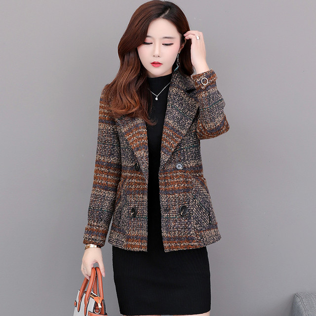 Spring and Autumn Woolen Coat for Women, Short Style, 2024 New Spring ...