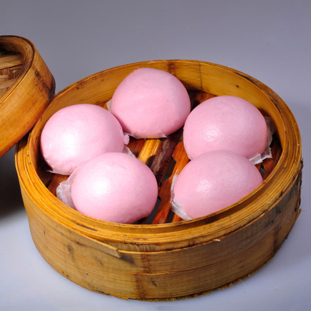 Laughing taro paste buns, fragrant taro buns, breakfast food, Cantonese ...
