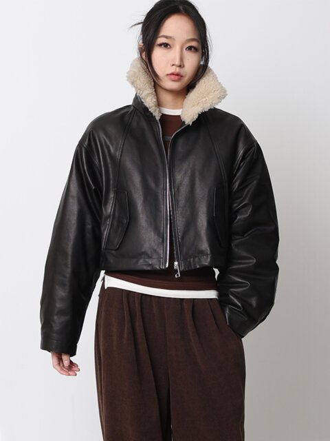 European Haining leather down jacket leather jacket 2024 Winter small ...