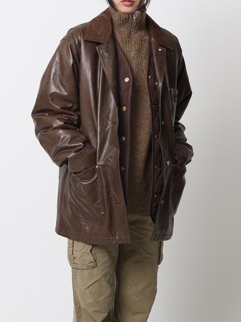 High -end European cargo 2024 autumn and winter new retro sheepskin can ...